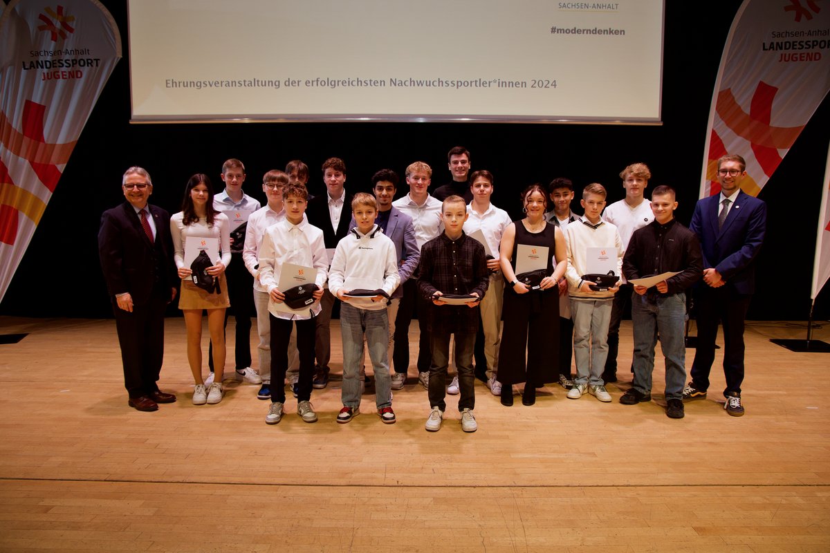 Ehrung der erfolgreichsten Nachwuchssportler*innen Sachsen-Anhalts 2024 - Landessportbund ...